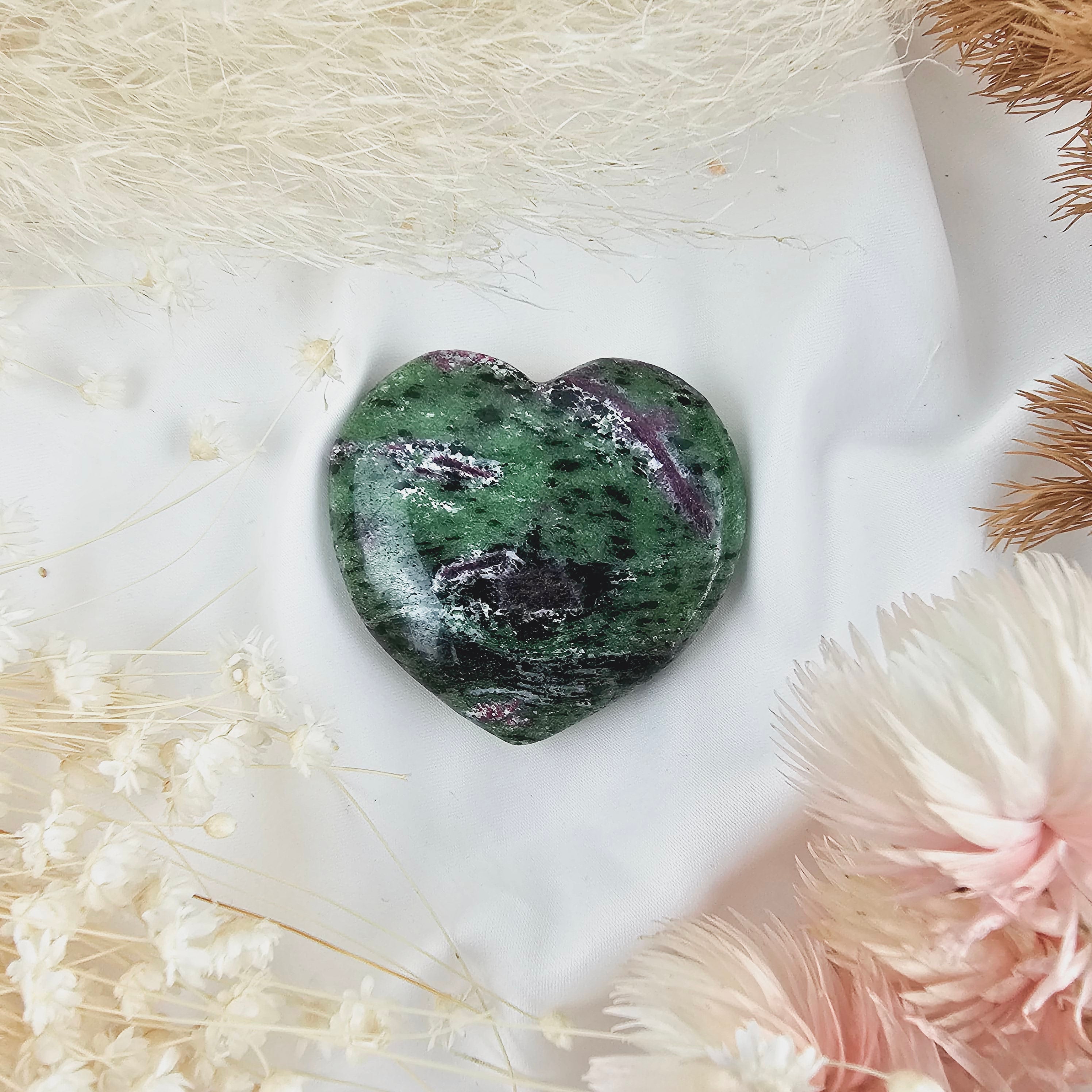 Ruby Zoisite Heart – Pure Lightness