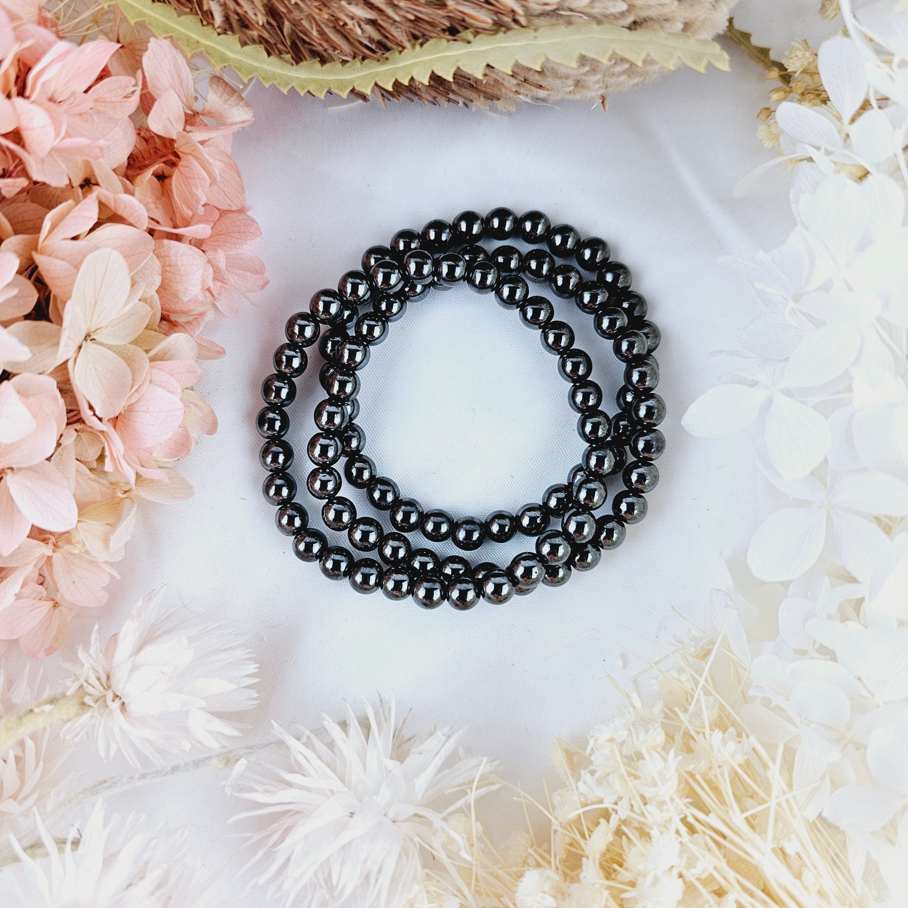 Hematite Bracelet - 6mm #2 – Pure Lightness