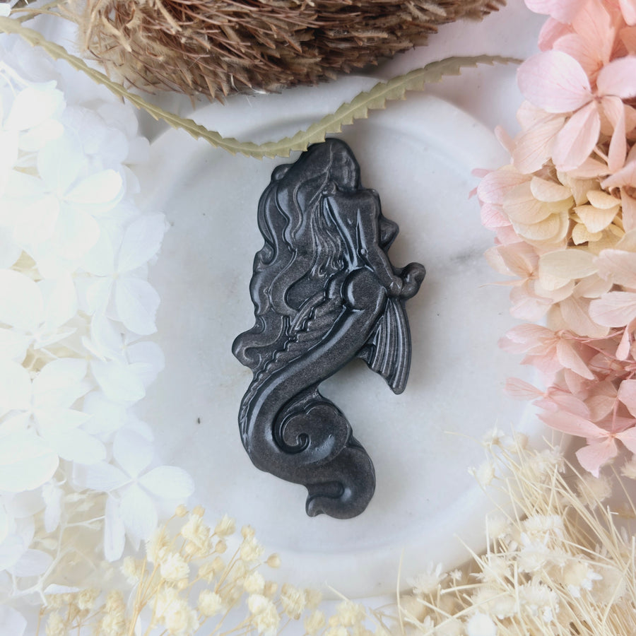 Crystal Mermaids, Carved Crystal Mermaid Pendants, Mermaid Shaped ...