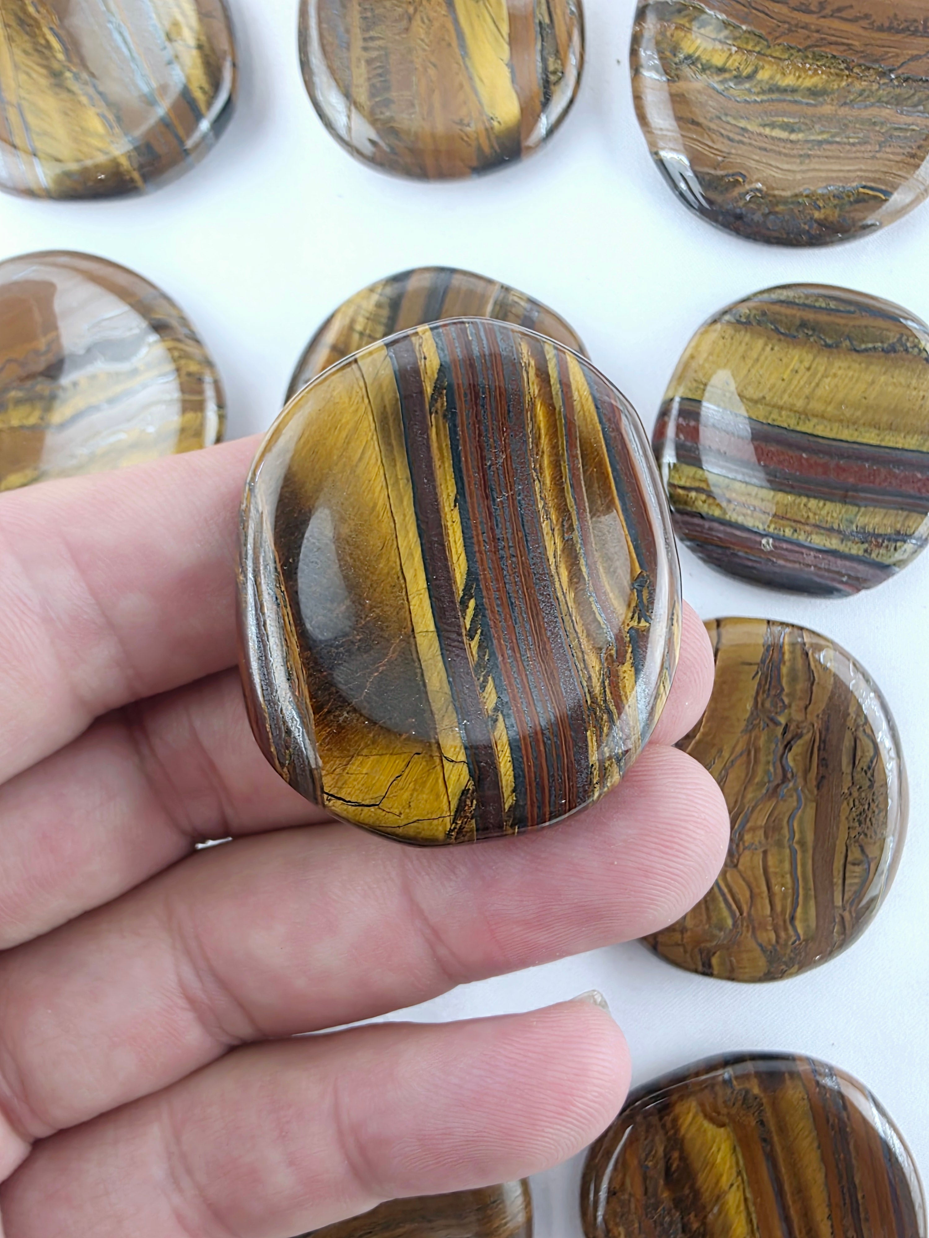 Tigers Eye Worry Stone #3 – Pure Lightness